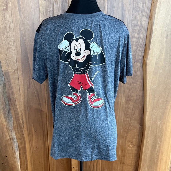 Disney | Shirts | Disney Gray Tshirt With Mickey Mouse In Red ...